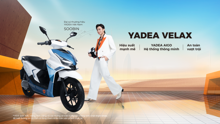 YADEA VELAX x SOOBIN – Phiên bản đặc biệt bứt phá cá tính